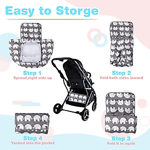 SMTTW Car Seat Covers for Babies Baby Car Seat Covers, Infant Car Canopy for Spring Summer Autumn Winter, Universal Fit, Snug Warm Breathable, Car Seat Canopy for Boys Girls (Elephant)