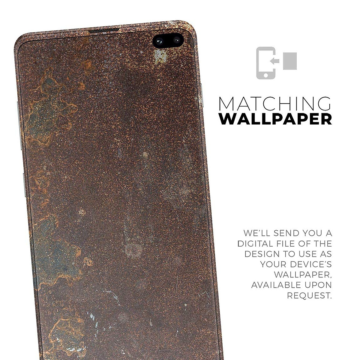 DesignSkinz Rustic Textured Surface V3 Protective Vinyl Decal Wrap Skin Cover Compatible with The Samsung Galaxy S20 (Screen Trim & Back Glass Skin)