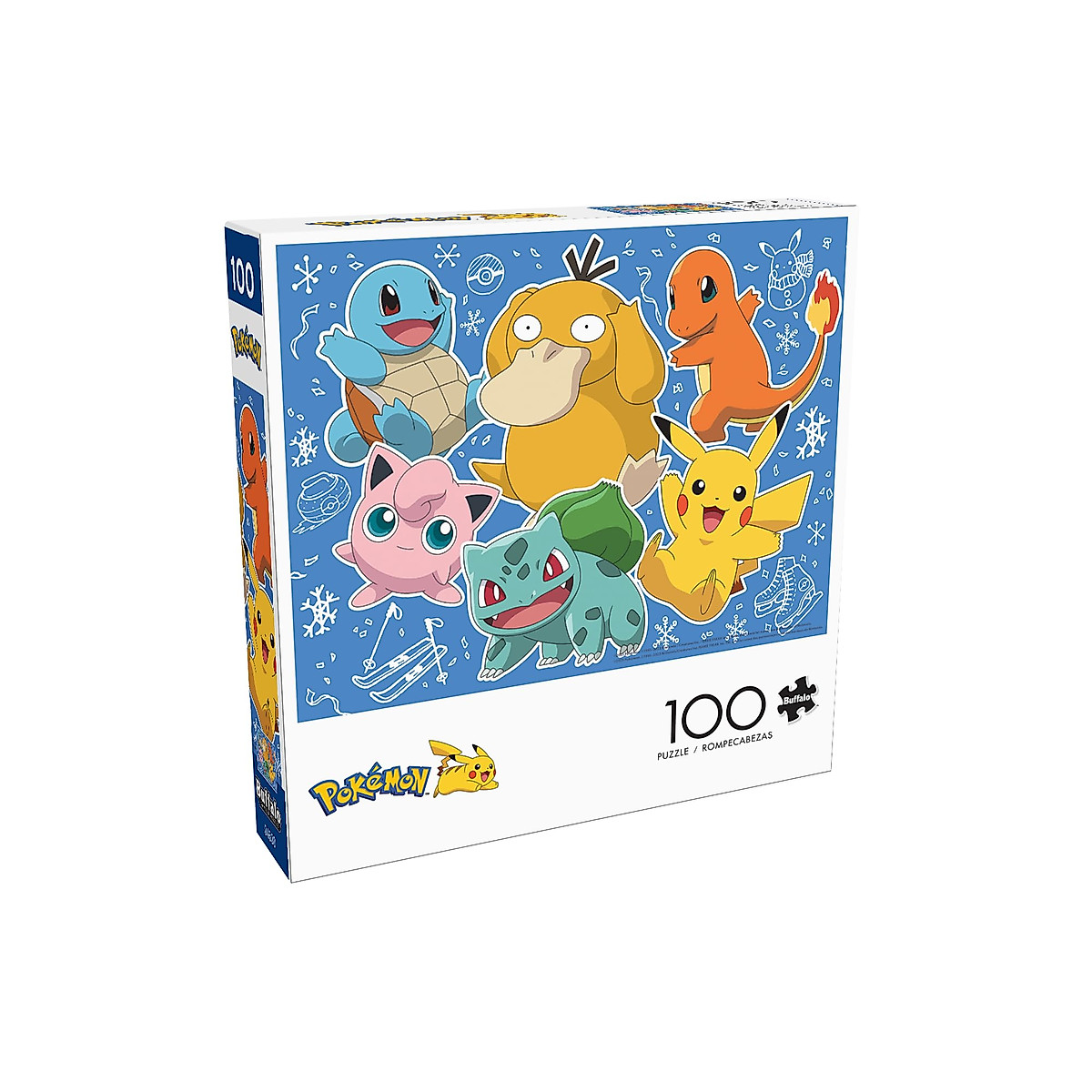 Buffalo Games - Pokemon- Kanto Holiday - 100 Piece Jigsaw Puzzle for Families -Challenging Puzzle Perfect for Game Nights - Finished Size is 15.00 x 11.00
