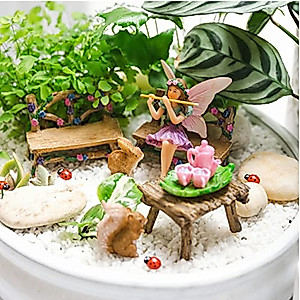 PRETMANNS Fairy Garden Fairies Figurines - Fairy for Fairy Gardens - Fairy Garden Accessories - Miniature Garden Fairy Bella & Outdoor Fairy Garden Supplies - Fairy Garden Starter Kit - 14 Pieces