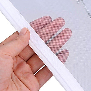 Mesh Zipper Pouch Zipper File Bags, Pencil Case Storage Bags, Transparent Coin Purse Document Bag,Colorful Cosmetic Makeup Pouch(White A4)