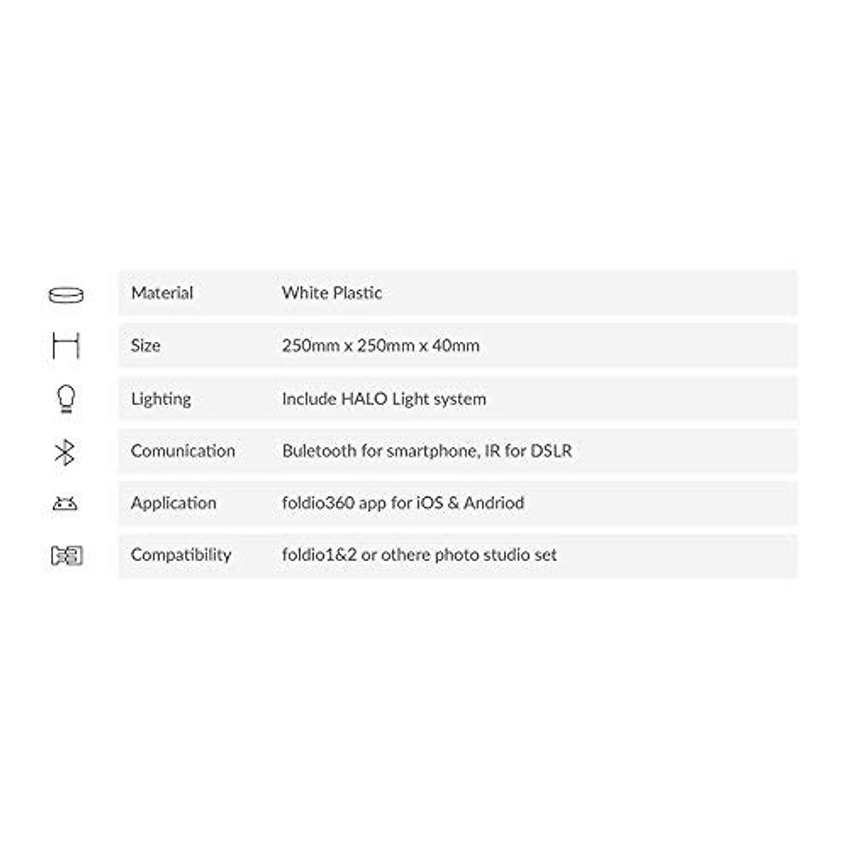 Foldio3 + 360 Studio Set (Photo lightbox Studio with 360 Photography Turntable Set / 25inch Photo Light Box / 10inch Bluetooth 360 Turntable Included | ORANGEMONKIE)