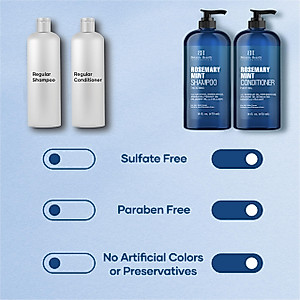 Botanic Hearth Rosemary Mint Shampoo and Conditioner Set, Thickening Formula, Promotes Hair Growth and Scalp Health Sulfate Free & Paraben Free, for Men & Women - 16 fl oz each