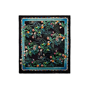 Johnny Was Blanket Jungle Cozy Reversible Leopard Throw Black Butterfly Bag New