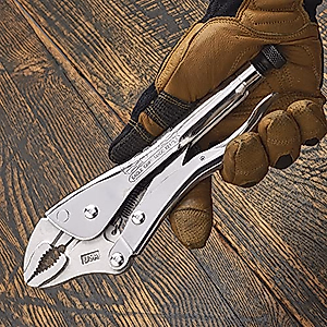 Malco Eagle Grip LP10WC 10 in. Curved Jaw Locking Pliers with Wire Cutter