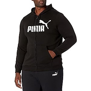 PUMA Men's Essentials Small Logo Hoodie, Black, XL