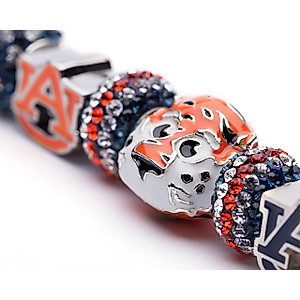 Auburn charm bracelet | Love Auburn University Tigers Bracelet | Auburn Bracelet | Auburn gift