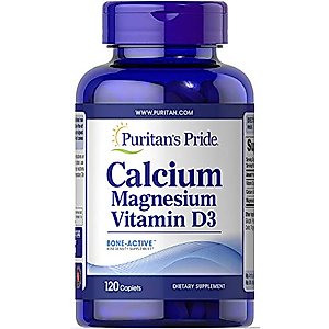 Puritan's Pride Calcium Magnesium Vitamin D3-120 Caplets