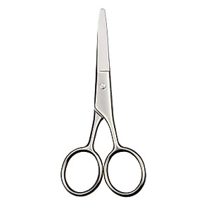 Motanar 4 Pieces Beard Scissors Set, Grooming Scissors Men and Mustache Beard Combs Beard Grooming Kit with Storage Bag