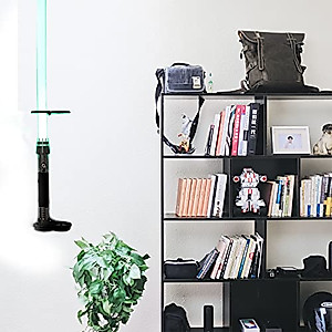WANLIAN Lightsaber stand lightsaber wall mount lightsaber display stand wall mount acrylic lightsaber display bracket for Display Lightsaber wall (Black 2 holes)