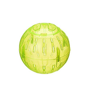 carduran 4inch Portable Transparent Hamster Rodent Pet Jogging Ball Exercise Play Toy Easy to Use Yellow