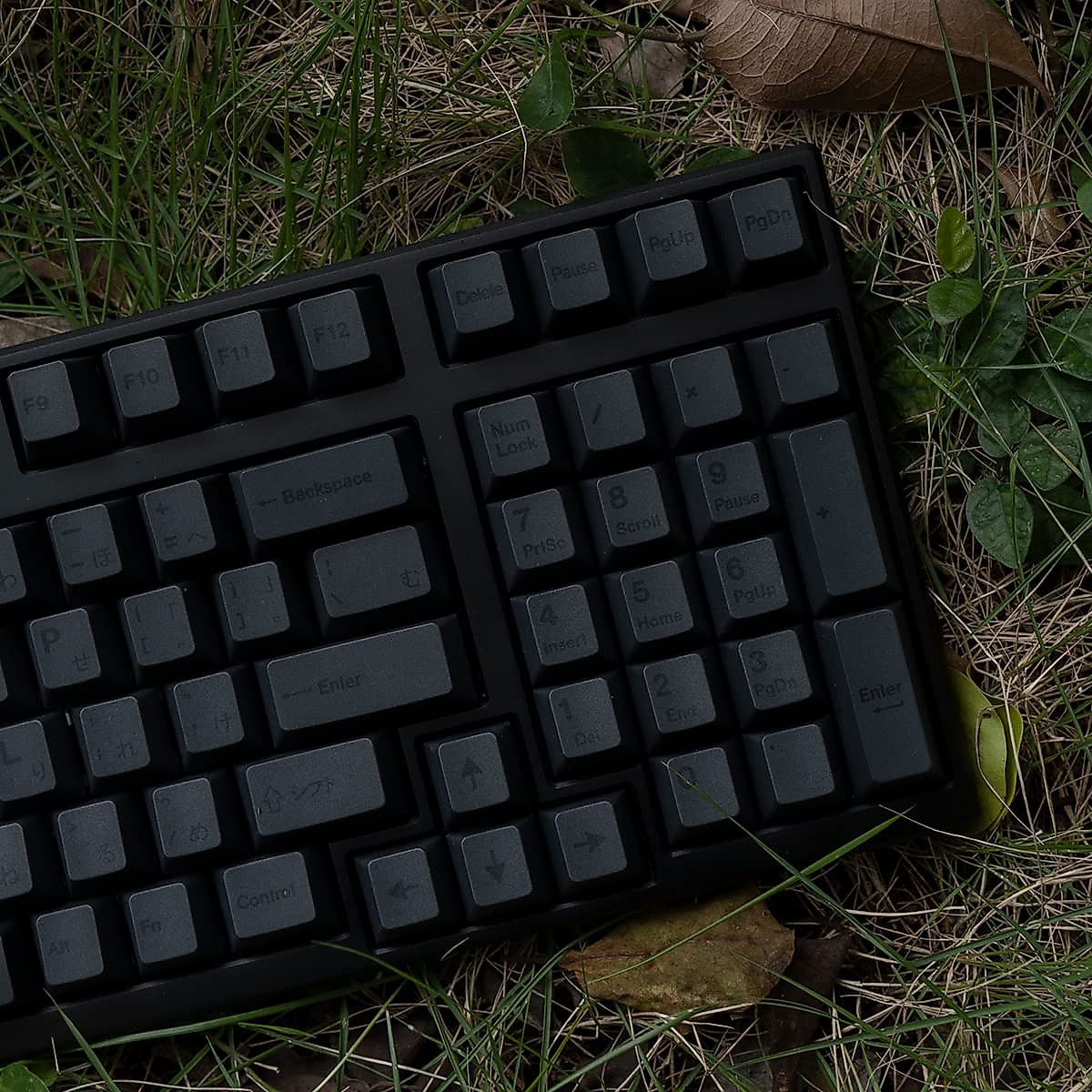 PBT Japanese Gray Keycaps 144 Keys Cherry Profile DYE-Sub Custom Minimalist Keycaps for 60% 65% 70% 75% Cherry Gateron MX Switches Mechanical Keyboards