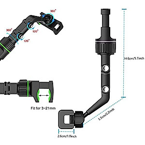 New 360° Rearview Mirror Phone Holder for Car Multifunctional Mount Phone and GPS Holder Universal Rotating Car Phone Holder, Can be Fixed and Adjusted Cell Phone Automobile Cradles (Green)