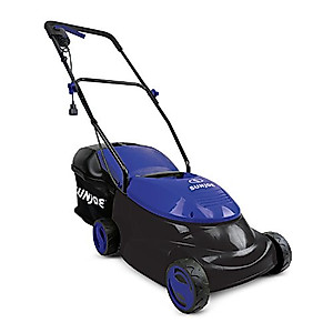 Sun Joe MJ401E-SJB Mow Joe 14" 12 Amp Electric Lawn Mower with Grass Bag, Dark Blue