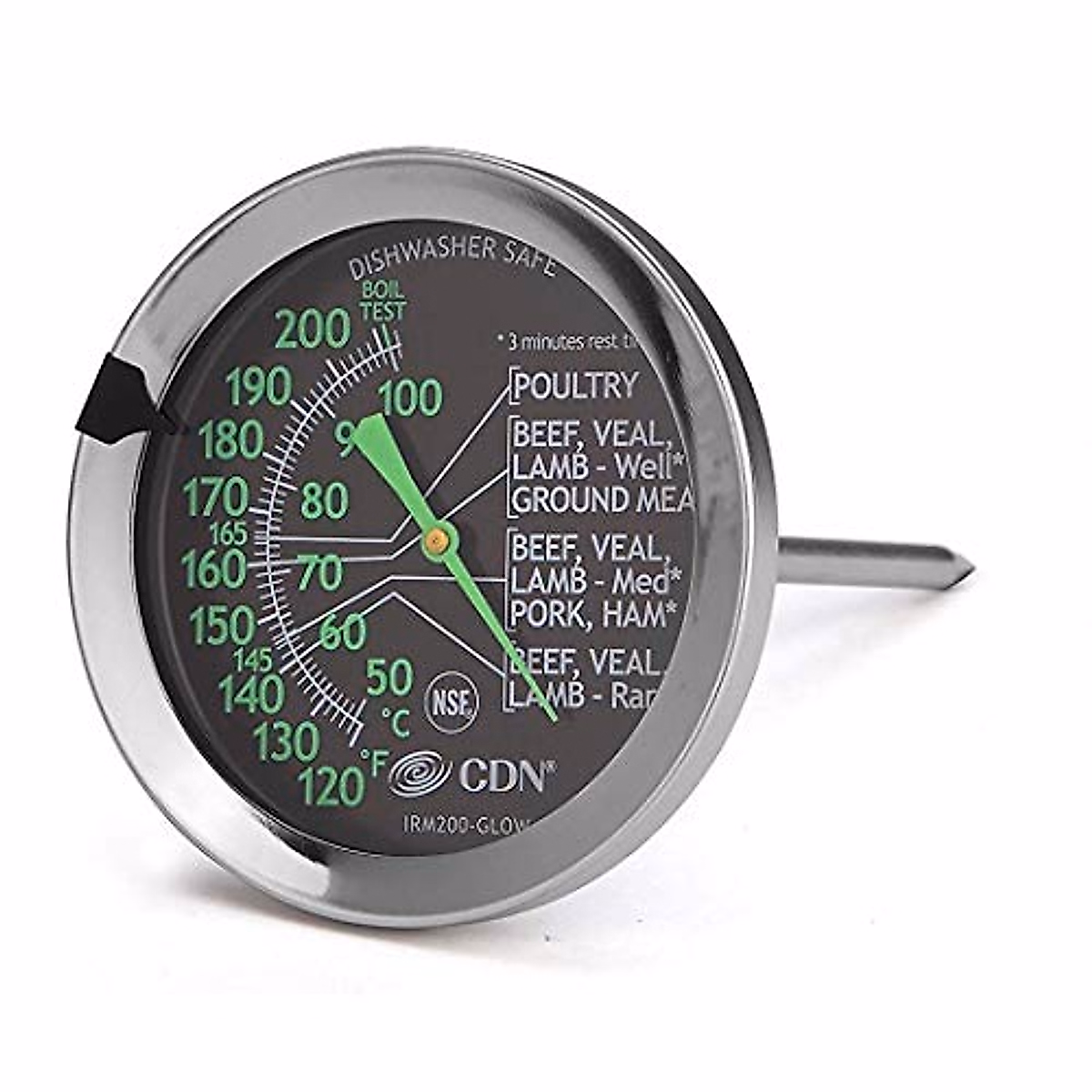 CDN IRM200-Glow ProAccurate Meat/Poultry Ovenproof Thermometer - Set of 2