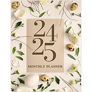 2024-2025 Monthly Calendar: Cute Floral Cover|24 Months Agenda Planner (January 2024 through December 2025)| With To Do List Organizer And Password log