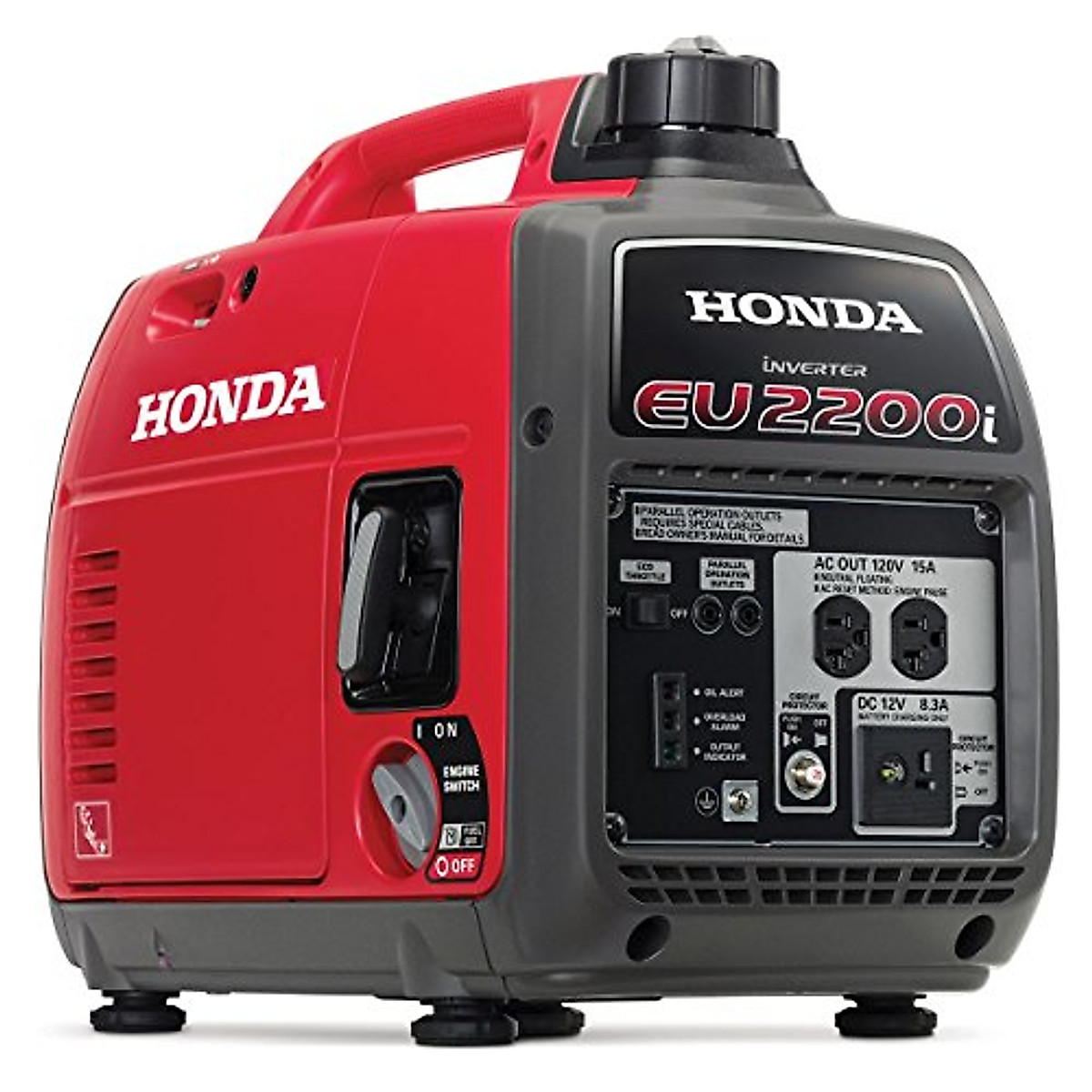 Honda EU2200i 2200W 120-Volt Portable Inverter Generator with Companion and Parallel Cables