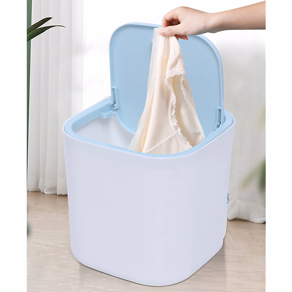 Portable Washing Machine, Mini Washer Small Bucket Washer Compact Washer, Ideal Laundry for Camping, RV, Dorm, Travel, Space Saving Lightweight and Easy to Carry (White)