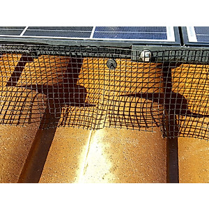 Bird Barrier Wire Mesh Screen for Solar Panel Protection 100’ X 12” X 1/2” Black PVC Coated, Protect Your Solar Panels - Fastener Clips Sold Separately