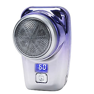 2023 Mini-Shave Portable Foil Shaver- Electric Razor for Men，Pocket Size Washable Razor USB Rechargeable Electric Shaver，Easy to Use Suitable for Boyfriend, Father, Father-in-Law, Travel Suit (Blue)