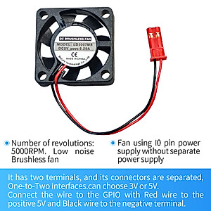 Howay for Orang- Pi 5B/5 Case Aluminum Alloy Metal Case with Fan Heatsinks Active & Passive Cooling Enclouse Cooler Protection Shell Compatible with Or-e Pi 5b/5 Accessories(1 Set)