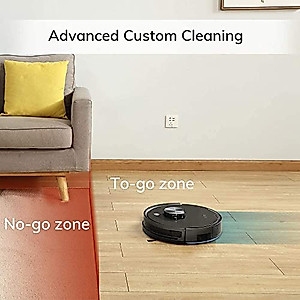 ILIFE A10 Mopping Robot Vacuum Cleaner, Robot Vacuum and Mop Combo, Lidar Navigation,2000Pa Strong Suction,Wi-Fi Connected, Works with Alexa, Multiple-Floor Mapping, for Pet Hair, Hard Floor, Carpets.