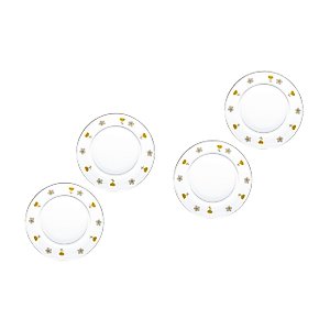 NOLITOY 4 Pcs Tulip Flower Glass Plate Glass Dessert Plate Transparent Salad Plate Food Serving Plate Kitchen Salad Plate Glass Salad Plate Fruits Plate Household Tableware