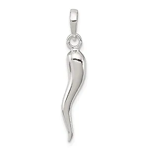 Goldia Sterling Silver Italian Horn