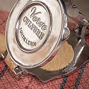 Verve Culture 8.5'' Tortilla Press/Homemade Tortilla Maker/Handmade Aluminum Tortilla Press