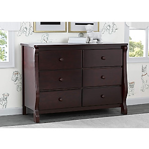 Delta Children Universal 6 Drawer Dresser, Espresso