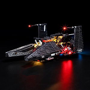 BRIKSMAX Led Lighting Kit for LEGO-75336 Inquisitor Transport Scythe - Compatible with Lego Star Wars Building Blocks Model- Not Include The Lego Set