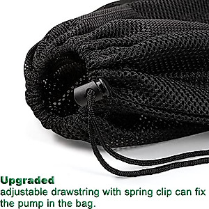 Hecaty 17.7"x 17.7" Large Pump Barrier Bag, Pond Pump Filter Bag, Black Media, Nylon Mesh Bag, Swimming Pool Filters(Black)