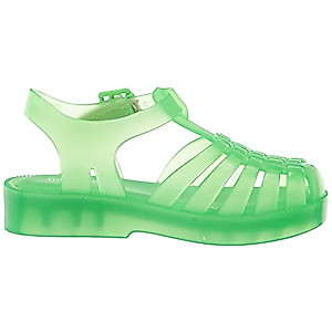 Mini Melissa Girls Flat Sandals, Green, 1 Little Kid