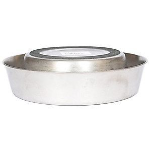 Iconic Pet 16 oz/ 2 Cup Anti Ant Stainless Steel Non Skid Pet Food/Water Bowl - Noise Free Ant Resistant Dog/Cat Feeding Bowl with Unique Design & Rubber Base Makes It an Elegant Ant Proof Dish