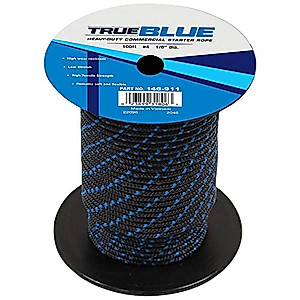 Stens New Trueblue 100' Starter Rope 146-911 Compatible with Size 4, Length 100', Made by an OEM Supplier, Packaging typeBranded Spool, High wear Resistant, Low Stretch, High tensile Strength