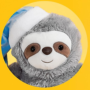 Thoughtful Sloth Plush Stuffed Animal - 16" Cotton Soft Cuddly Toy, Get Well Soon Care Package Gift for Kids, Teens & Adults