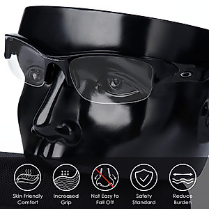 BLAZERBUCK Replacement Nose Pads Piece for Oakley Flak Jacket XLJ/Flak 2.0 XL/Half Jacket - Black