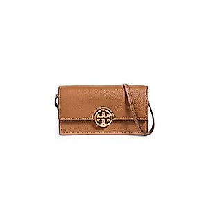 Tory Burch Women's Miller Wallet Crossbody, Light Umber, Brown, Tan, One Size