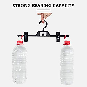 10Pcs Jean Hangers Pants Hangers Plastic Skirt Hangers with Clips Space Saving Trouser Clips Hanger for Pants Skirts Clothes Slacks Space Saving Pants Hangers Black Kids Pants Hangers