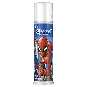 Crest Kid's Toothpaste Pump, Featuring Marvel's Spiderman Flavor, Strawberry, 4.32 Ounce