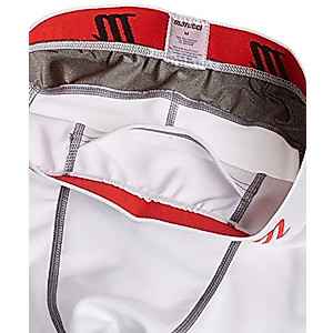 Marucci Mens Elite Shorts Sports, MASL-W-AM, Adult Padded Slider, White, Medium US