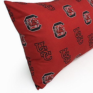 College Covers Everything Comfy South Carolina Gamecocks Pillowcase, Body Pillow, 20" x 60", Includes 1 Pillowcase