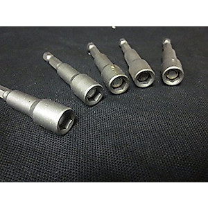 ~ 5 ~ MAGNETIC 2-9/16" NUT DRIVERS SETTERS ~ 1/4" ~ DRIVE HEX SHANK NUTSETTERS