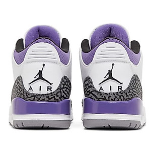 Nike Men's Air Jordan 3 Retro Basketball Shoes, White/Black-dark Iris-cement G, 8.5