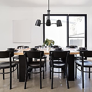 Novogratz x Globe Logan 3-Light Chandelier, Matte Black