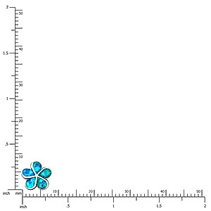Sterling Silver Plumeria Flower Stud Earrings with Simulated Blue Opal (8 Millimeters)