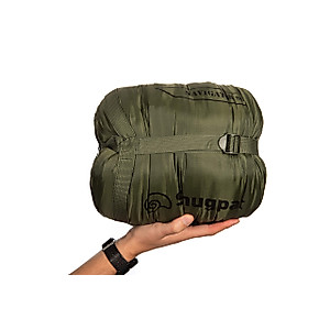 Snugpak Basecamp Ops Navigator Sleeping Bag with Compression Stuff Sack, Right Hand Zip, Olive