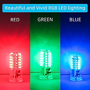 TZHILAN Green G4 LED Light Bulb 12V AC/DC 2W 48×3014 SMD 20W Halogen Bulb Equivalent, Capsule Spotlight Lamps for Landscape Holiday Decoration, Atmosphere Creation, 4-Pack