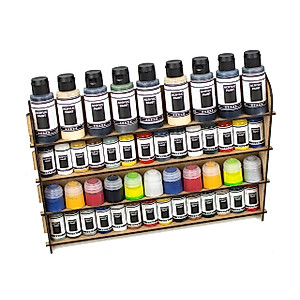 PROSCALE Paint Rack for model paints. Hobby craft Citadel Vallejo Tamiya Army wall paint rack stand paint holder organiser Miniature warhammer paint storage Model painting station (Universal)