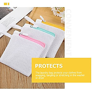 Zerodeko Mesh Laundry Bag 8pcs Mini Laundry Wash Bag Washing Machine Delicate Bags Lingerie Net Bags with Zipper for Clothes Bed Sheet Stuffed Toys Laundry